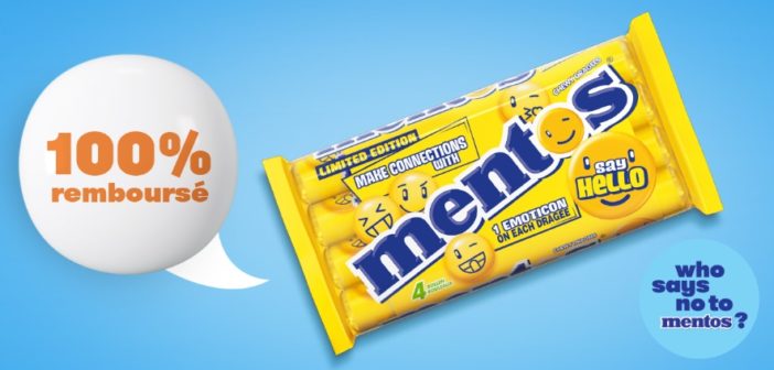 Bonbons Mentos Say Hello gratuits | Je suis malin